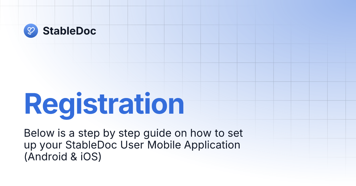 Registration | StableDoc